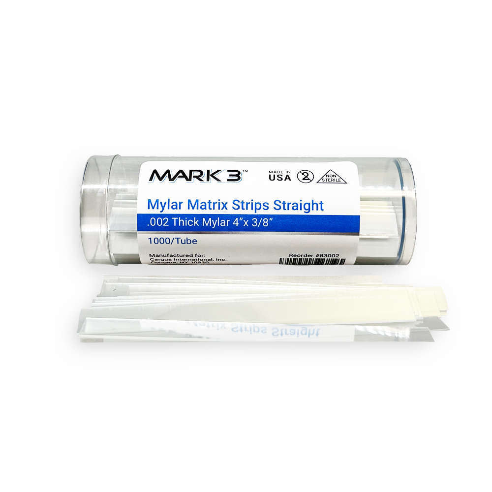 Mylar Matrix Strips Straight 0.002", 4" x 3/8" 1000/pk. - MARK3 ...