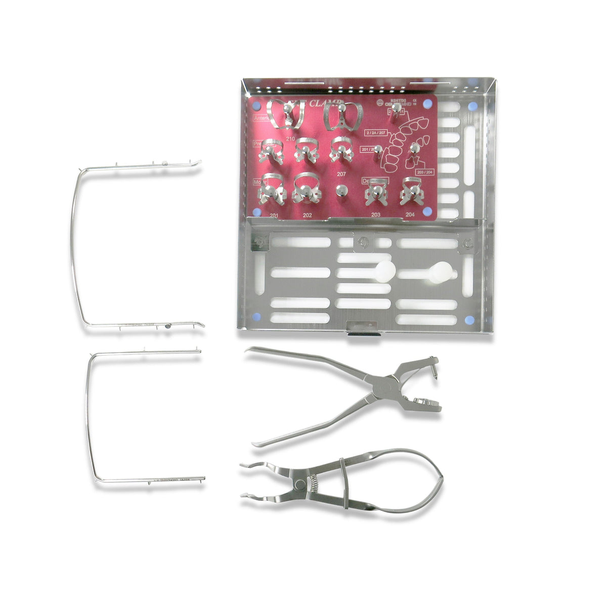 Rubber Dam Clamps Kit with Cassette Osung -RDSET | Osung USA