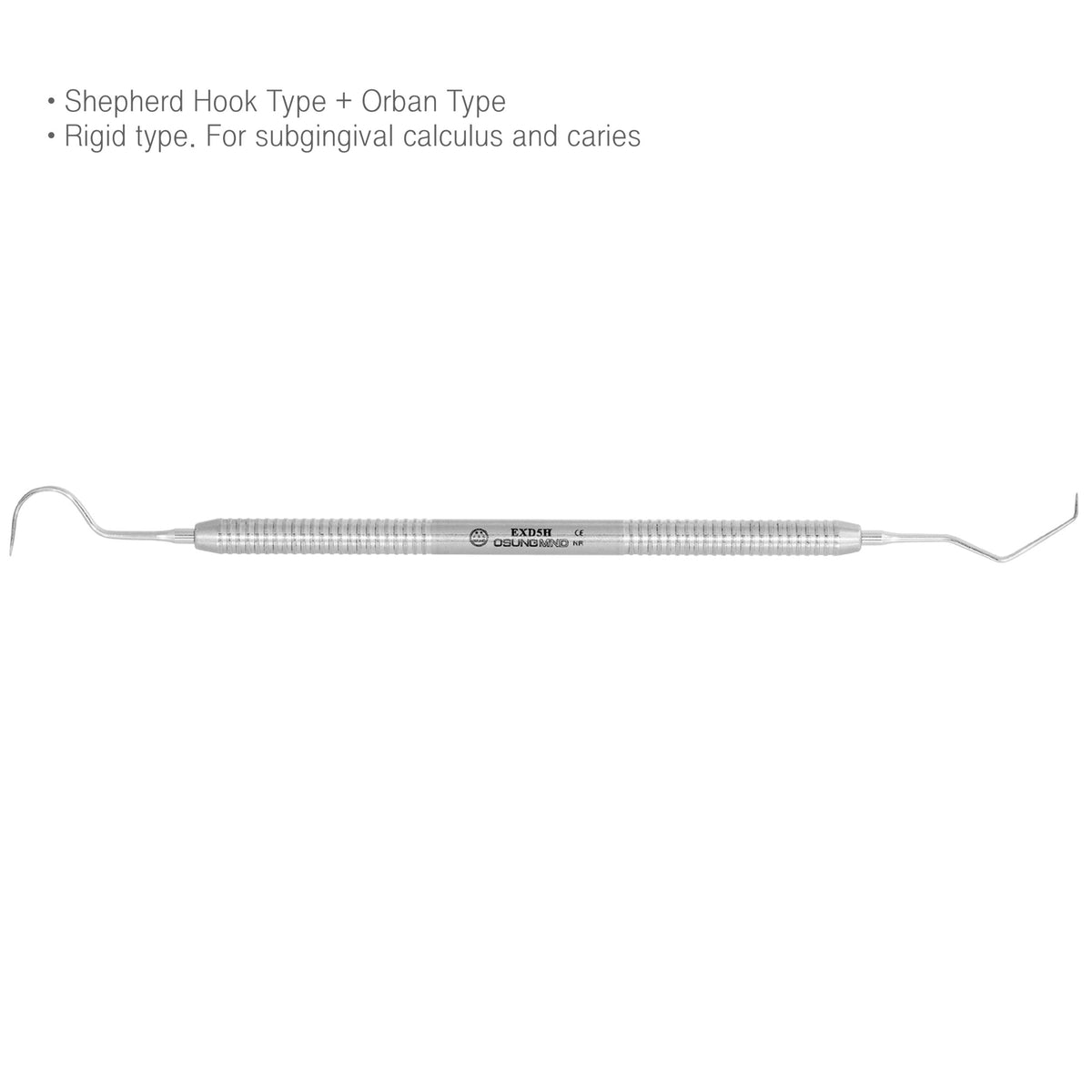 Dental Explorer 5H Hard Tip Shepherd hook + Orban Type Premium Osung ...
