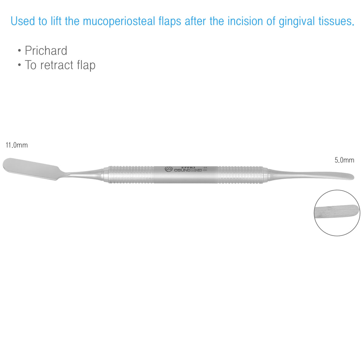 Dental Periosteal Elevator PR3 Prichard Premium Osung -EPPR3 | Osung USA