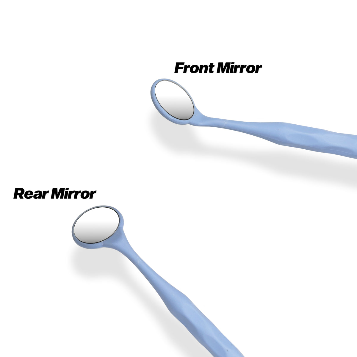 10 Pieces Dental Autoclavable Double Sided Disposable Mouth Mirror Blue ...