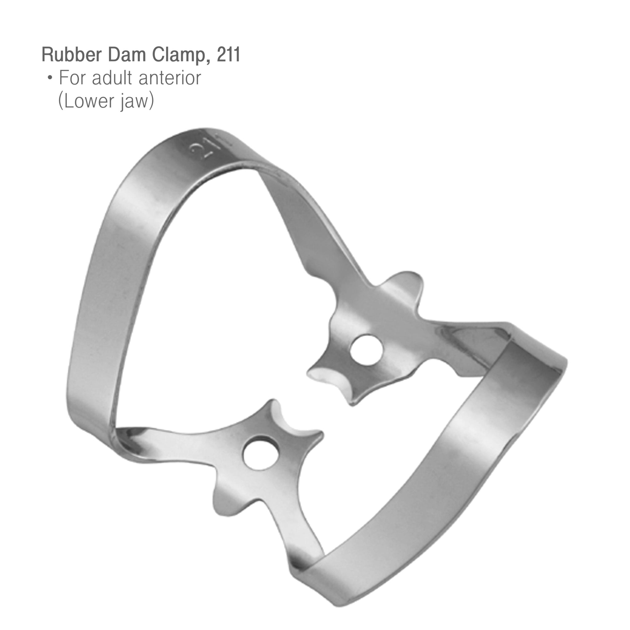 Rubber Dam Clamp 211 Adult Anterior Lower Osung -RDC211 | Osung USA
