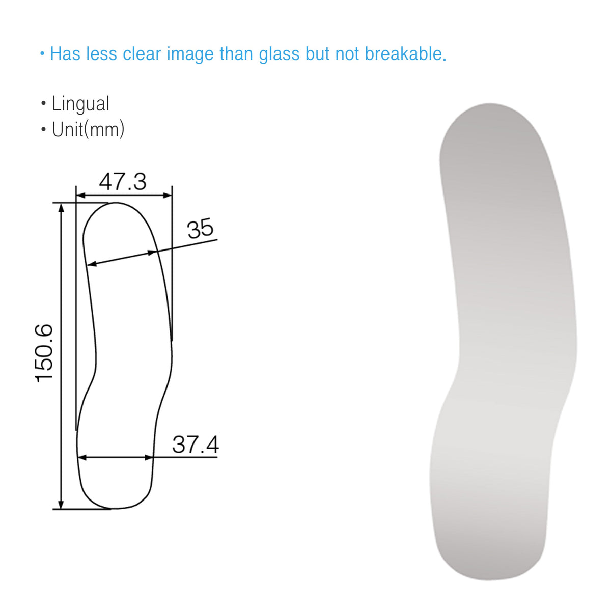 Osung Lingual Dental Photo Mirror Premium -DME4 | Osung USA