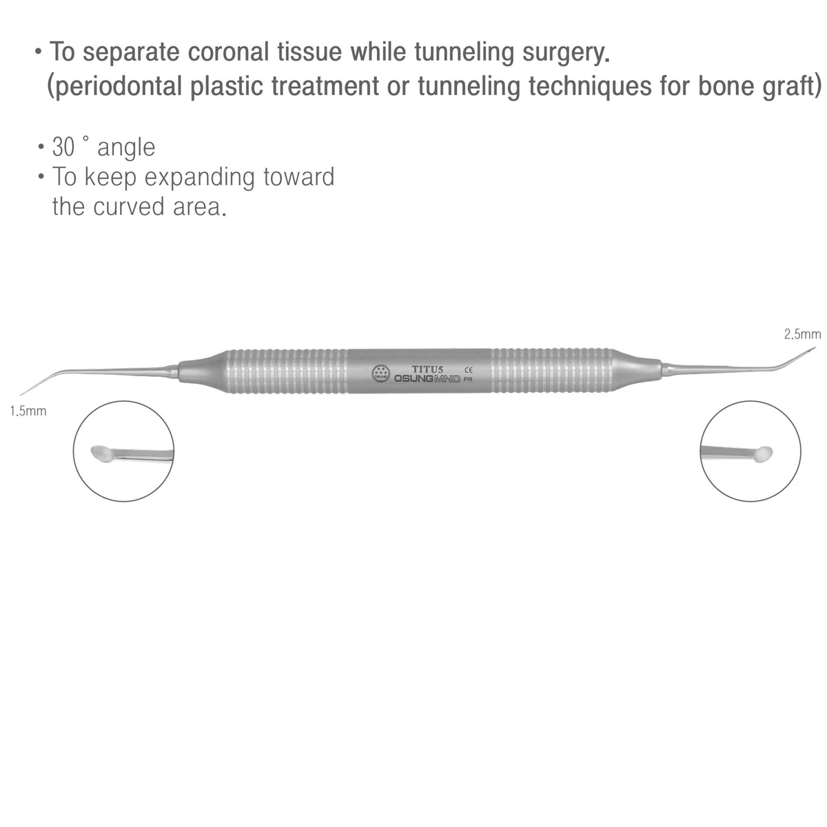 Dental Tunneling Instrument #5 Osung -TITU5 | Osung USA