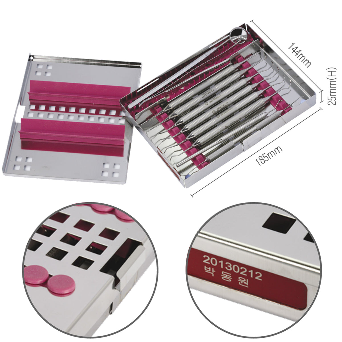 Dental Instrument Cassette 4.6" x 7.2" 10 capacity Osung -EFCCN1 ...
